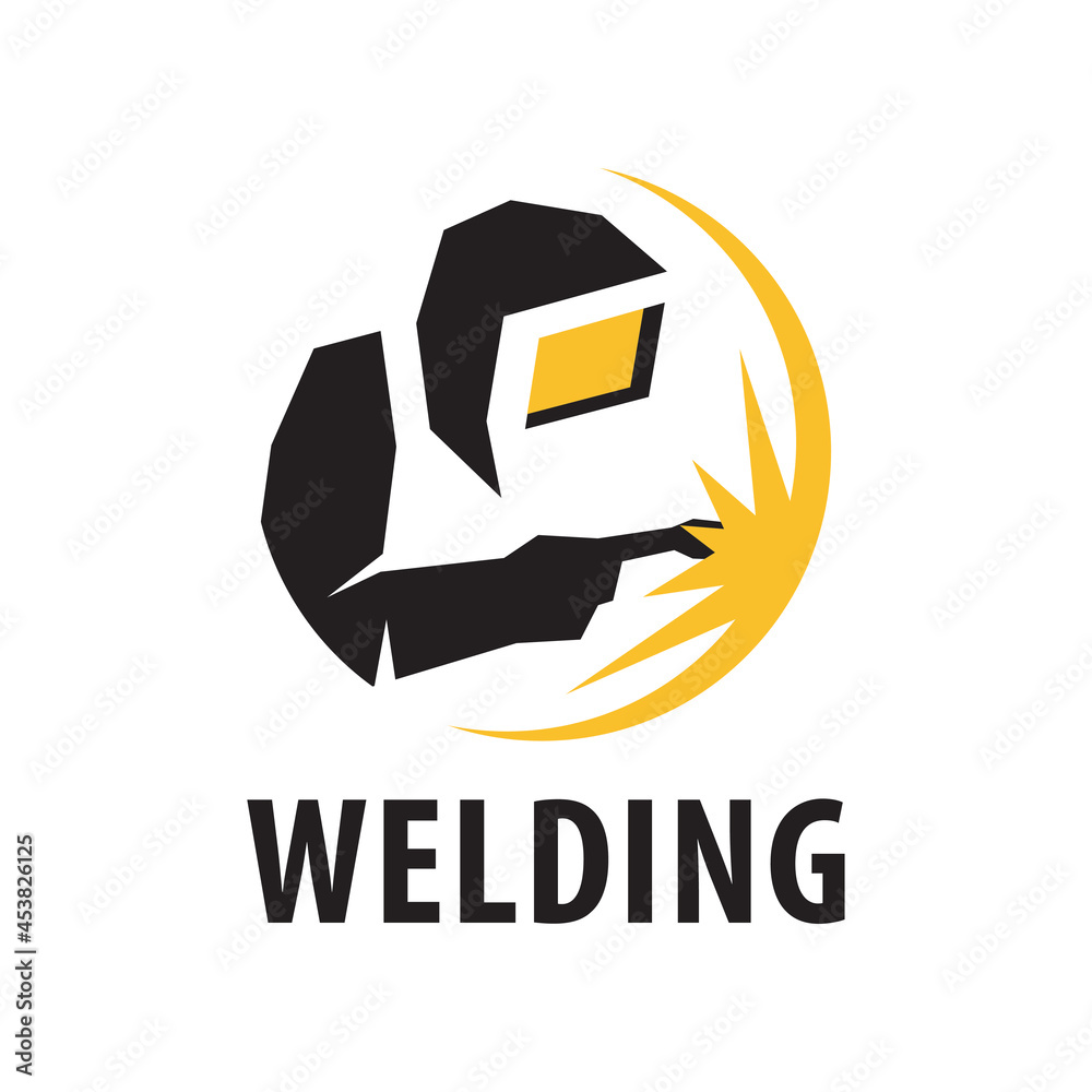 Vector logo of the service, welding workshop Stock Vector | Adobe Stock