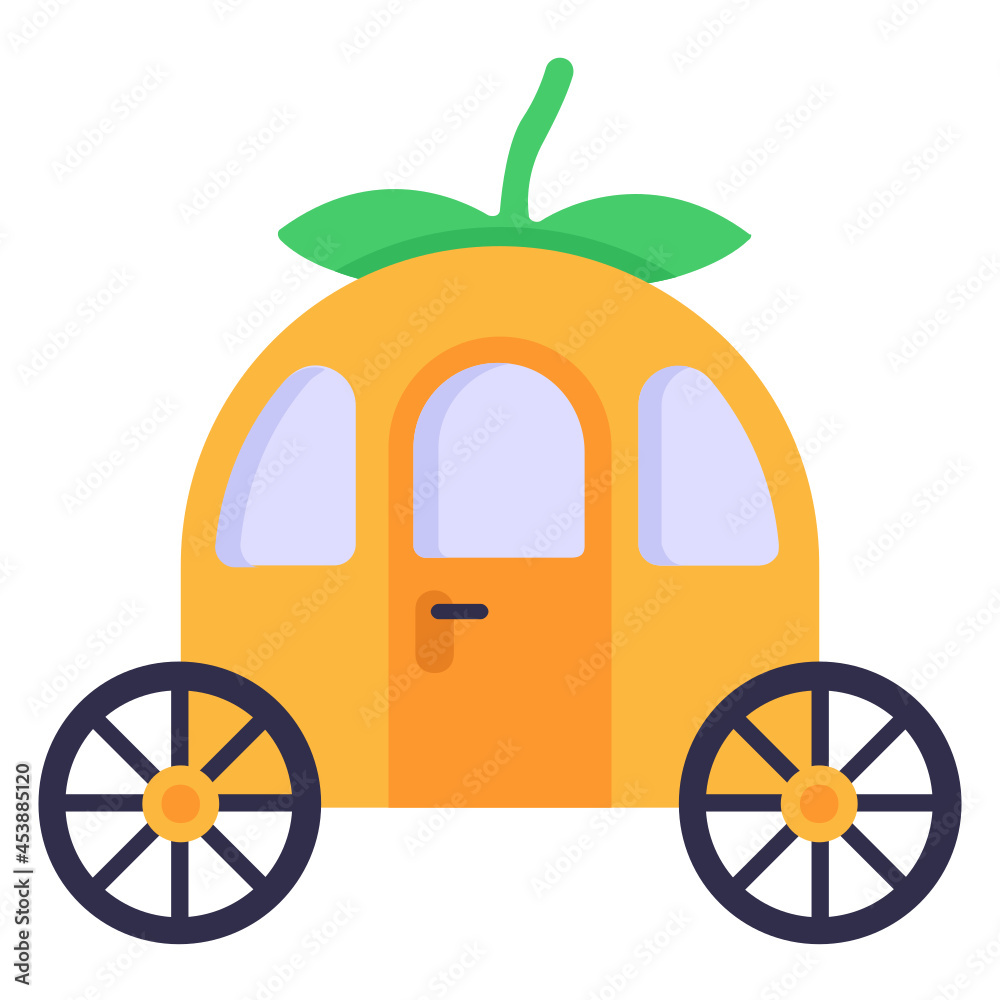 Princess Carriage Stock Vector | Adobe Stock