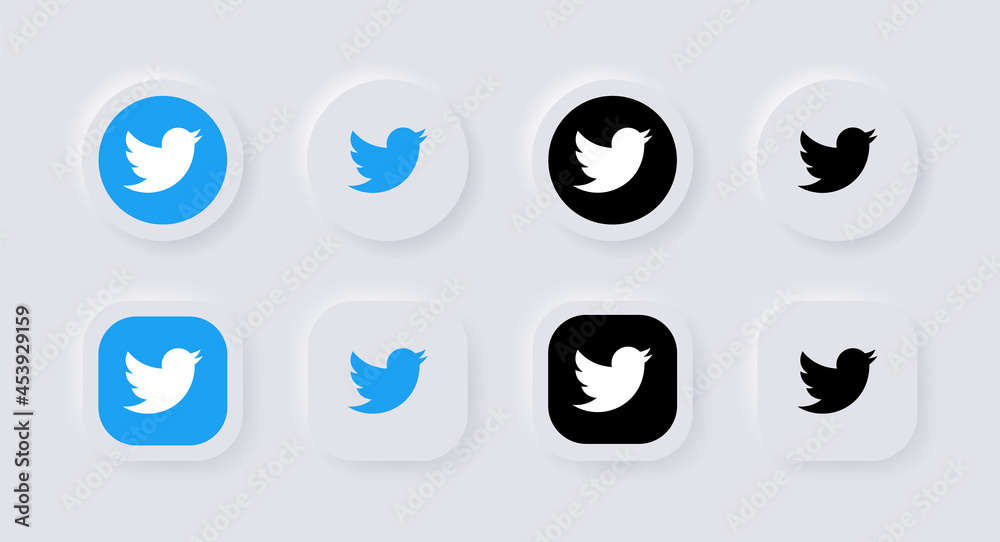 twitter logo for social media icons in neomorphism buttons - twitter ... twitter logo for social media icons in neomorphism buttons - twitter ...