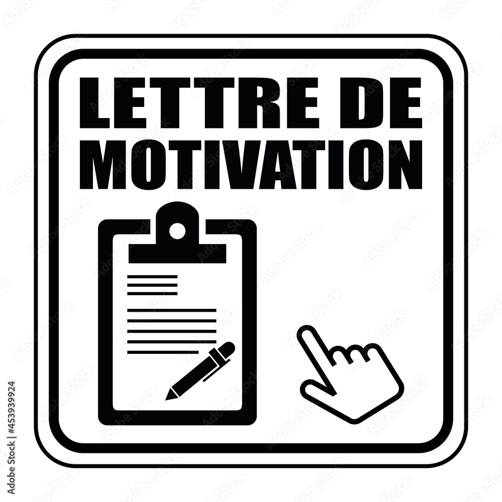Logo lettre de motivation. Stock Vector | Adobe Stock
