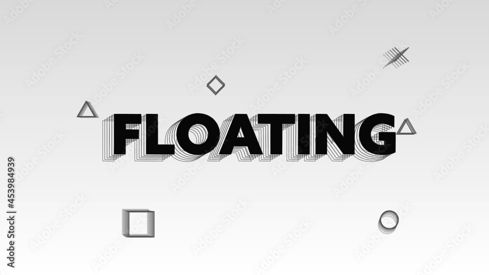 Modern Floating Text Titles Stock Template | Adobe Stock