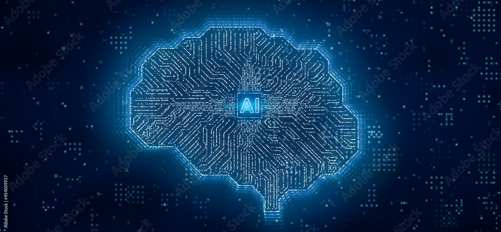 AI microprocessor transfer digital data through brain circuit computer ...
