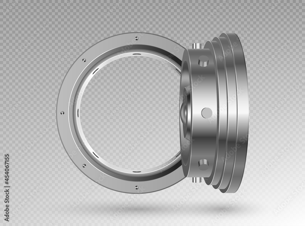 Round open bank vault door on transparent background Stock Vector ...