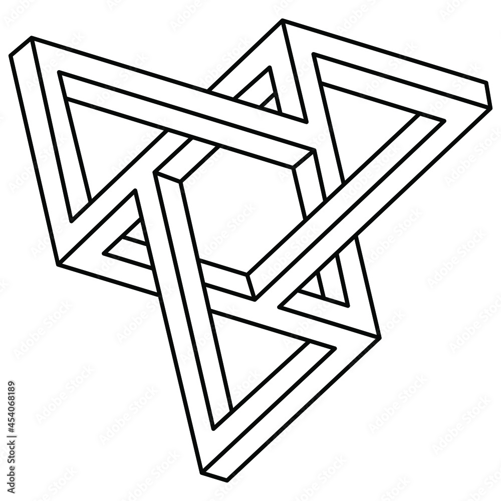 Impossible Shapes Sacred Geometry Figures Optical Illusion Object Abstract Eternal Geometric