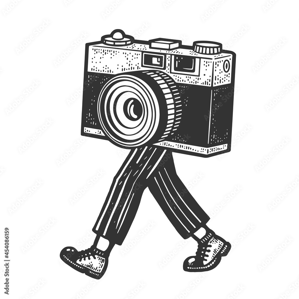 Person Walking Towards Camera Drawing