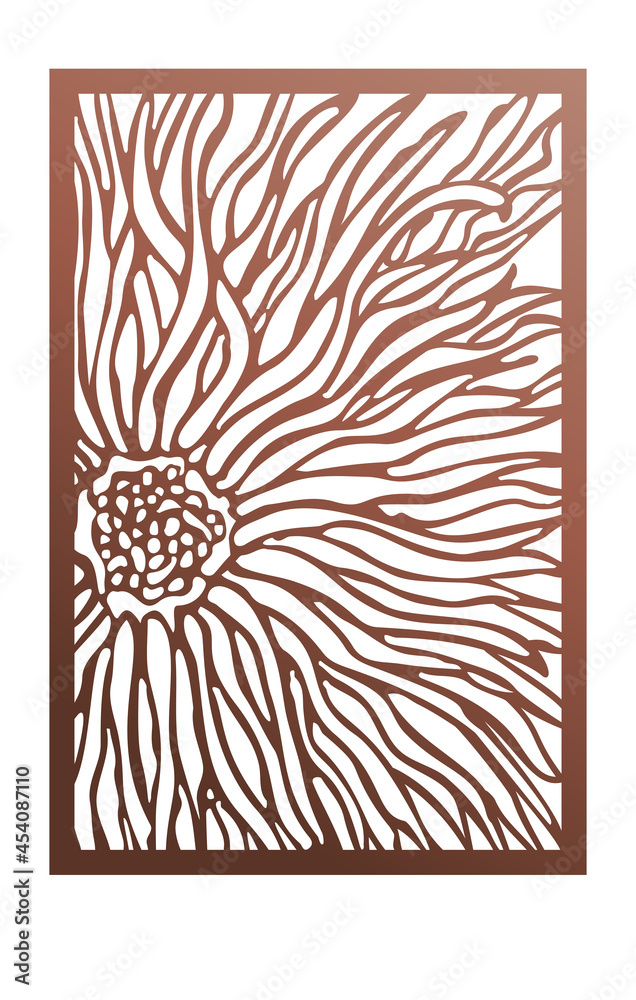 Vector Laser cut. Abstract Pattern with natural texture is biomorphic ...