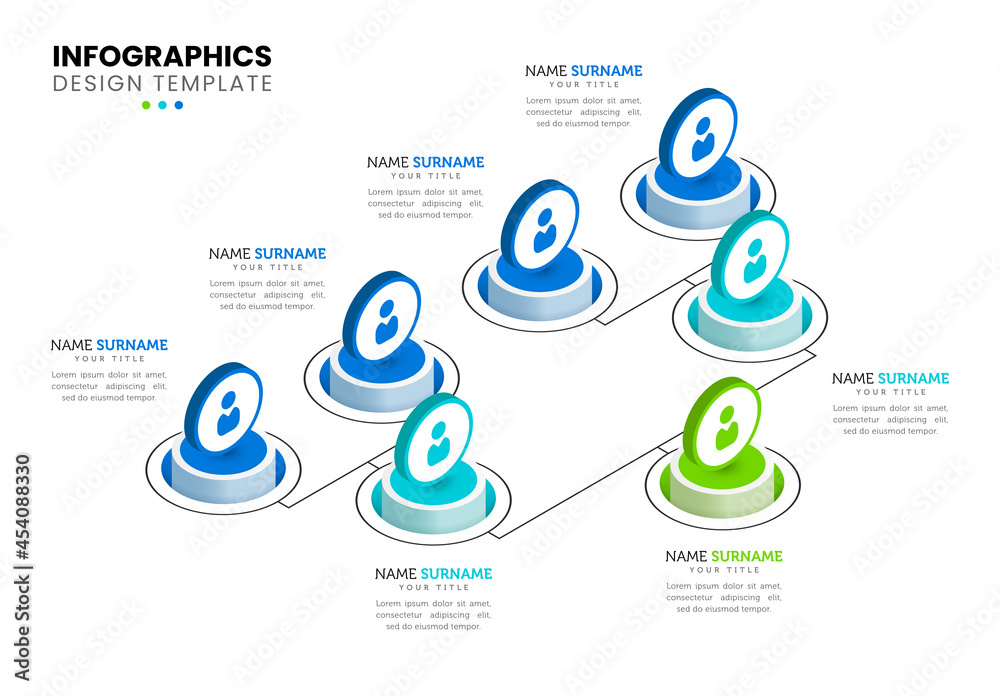Infographic design template. Organization chart. Vector illustration ...