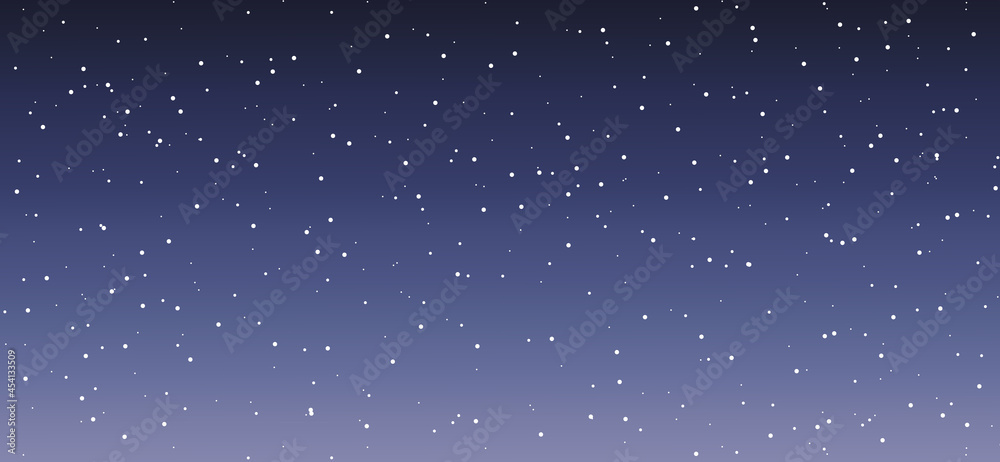 Stars on a night sky background banner layout design Stock Vector ...