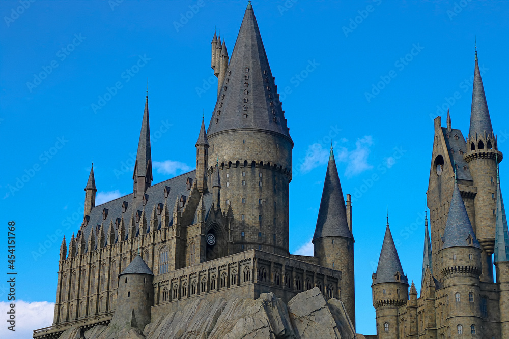 Osaka, Japan - Nov 5, 2020: Hogwarts castle at the Wizarding World of ...