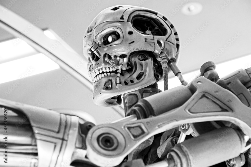 OSAKA, JAPAN - Jan 21, 2017 : Photo of the T-800 End skeleton from the ...