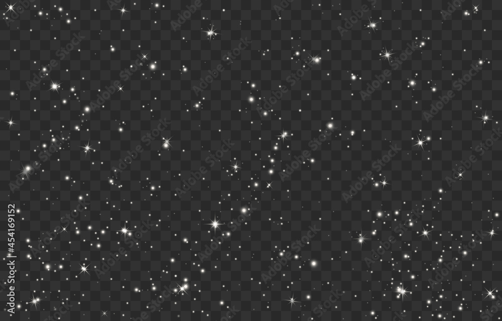 Special design of starlight or light effect. Starry sky. Light effect ...