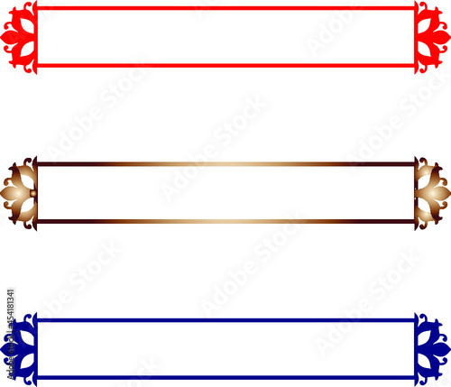 Luxury Gold Title Border Vector Png Stock Vector | Adobe Stock