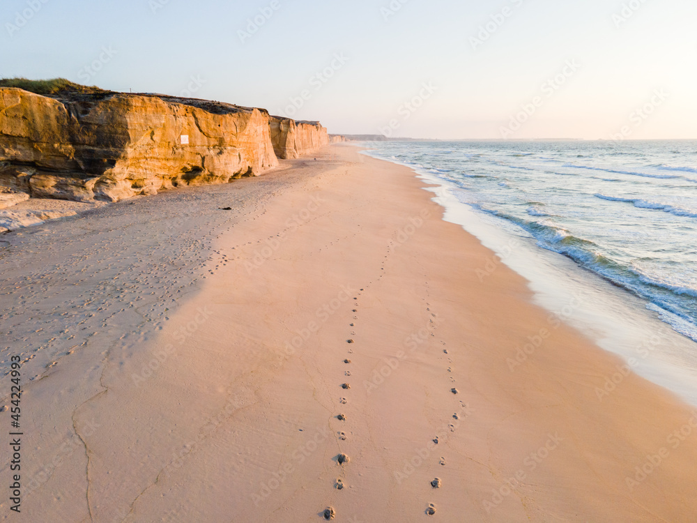 Praia dEl Rey and the Atlantic Ocean, Portugal Stock Photo | Adobe Stock