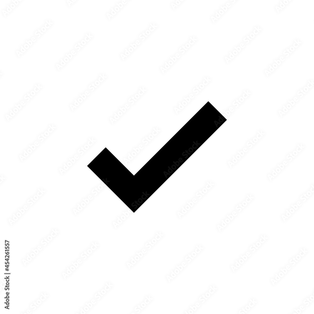 Check mark icon. Tick mark sign and symbol Stock Vector | Adobe Stock
