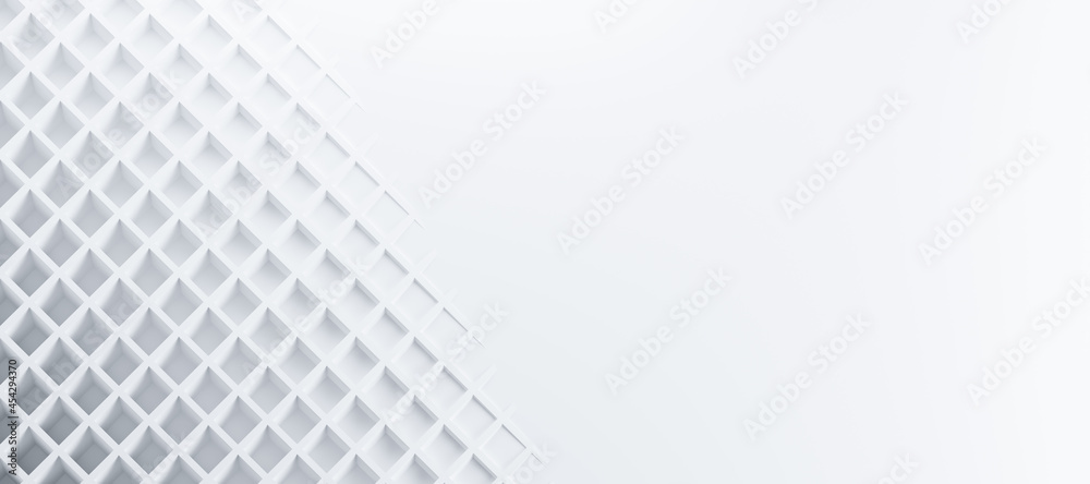Abstract and Illustration of white box or cube background,light and ...