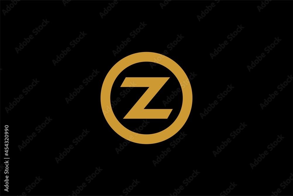 Letter OZ logo design. Monogram O and Z type abstract symbols. Initial ...