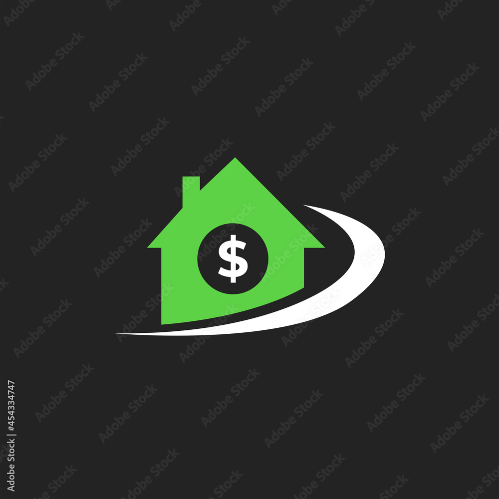 Real Estate Property Dollar Profit Abstract Mark Pictorial Emblem Logo ...