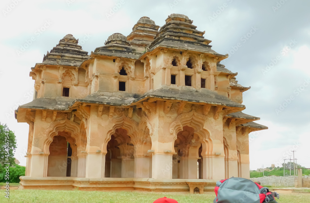 Lotus Mahal in Humpi ancient civilization, Place is in the list of ...