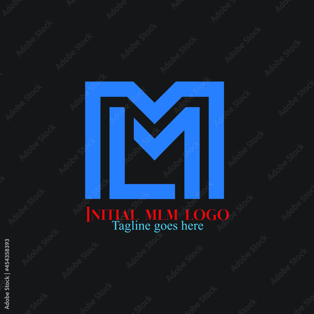 Initial MLM logo exclusive design inspiration Stock Vector | Adobe Stock