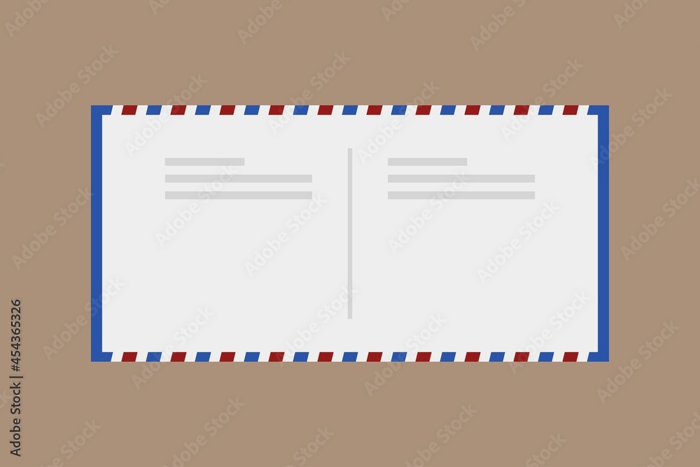 Envelope symbol vector illustration. Letter cover design. Communication ...