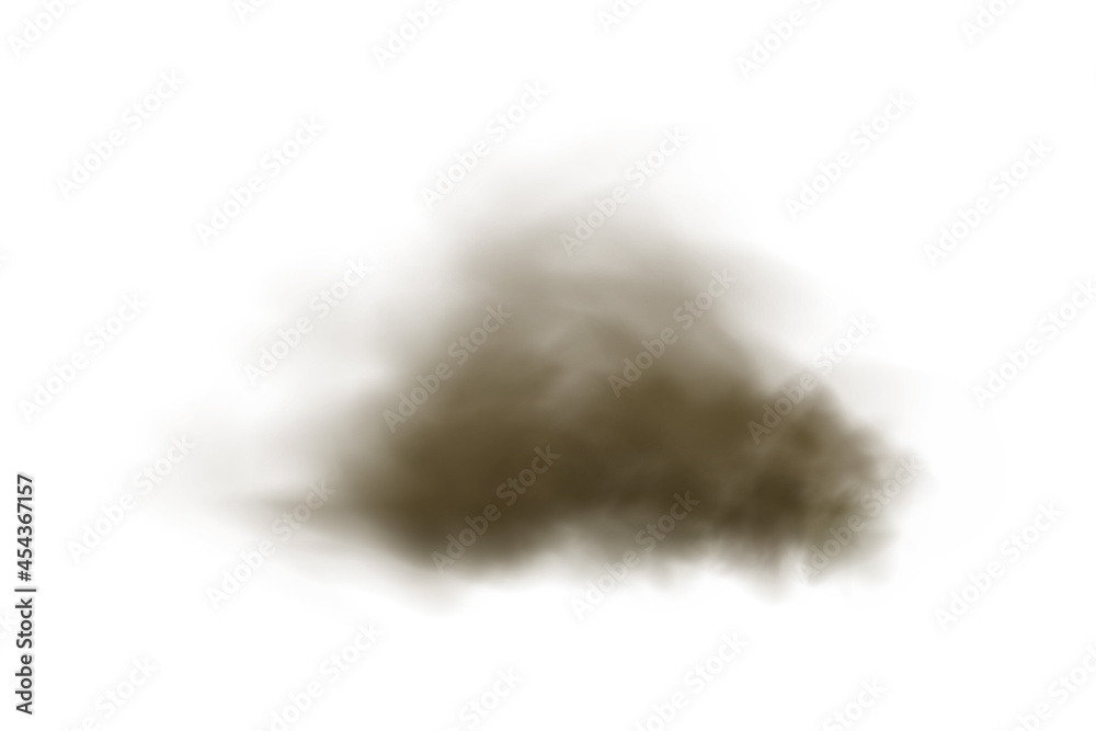 Realistic vector isolated on transparent background.Dust cloud with ...