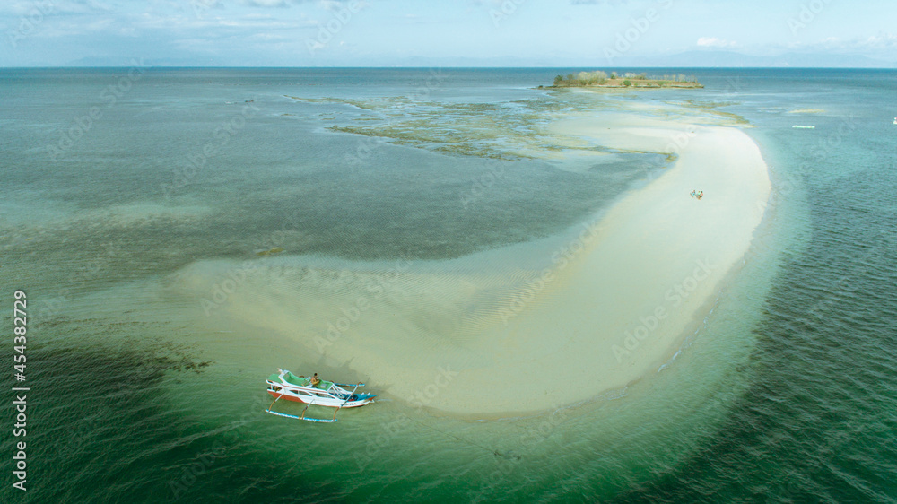 Sand Beach Island, Wild islands of Indonesia. tropical paradise ...