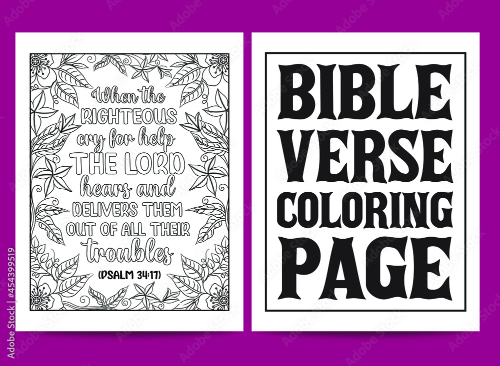 Fototapeta Bible Verse Coloring Pages, Christian Lettering coloring ...