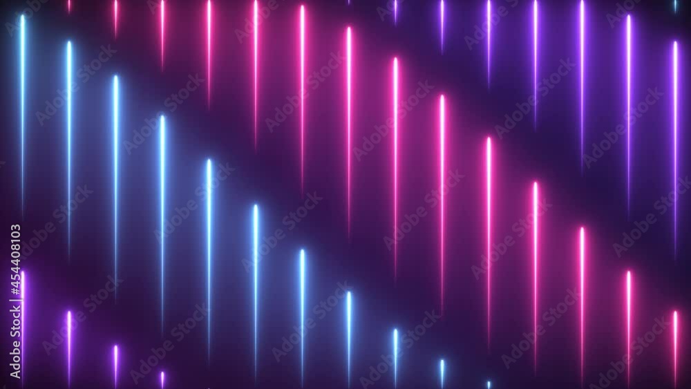 Abstract neon lines loop animation. Modern background, seamless motion ...