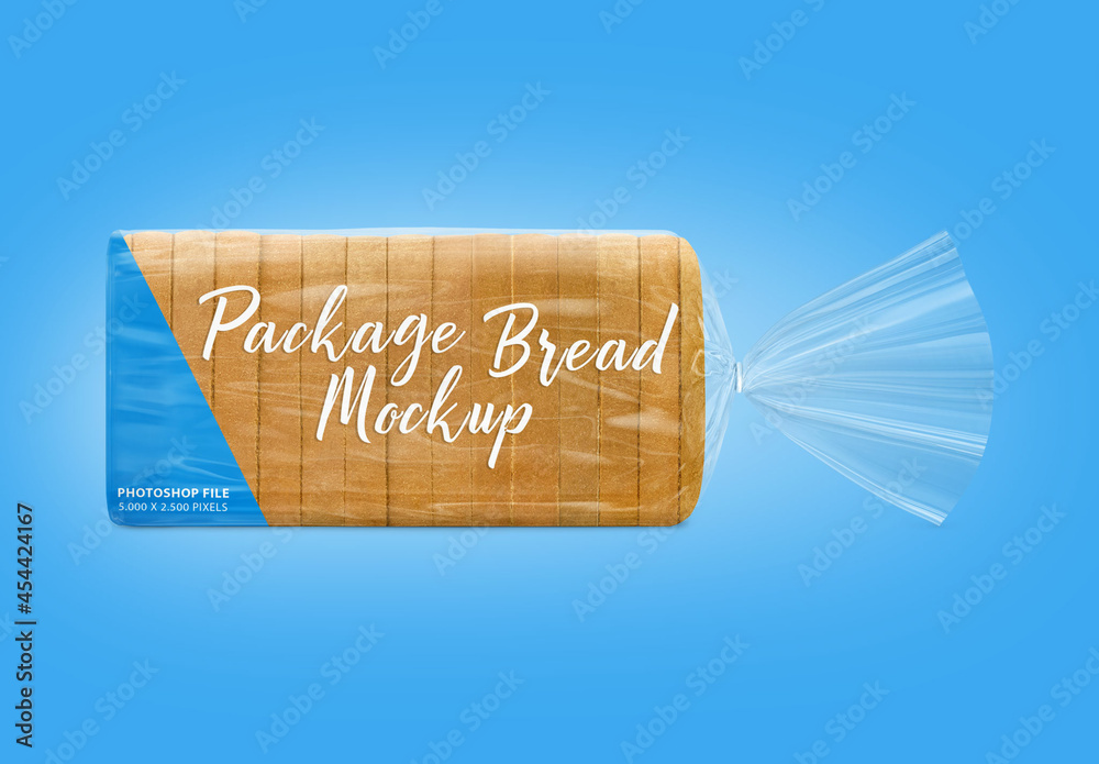 Bread Package Mockup Stock Template | Adobe Stock
