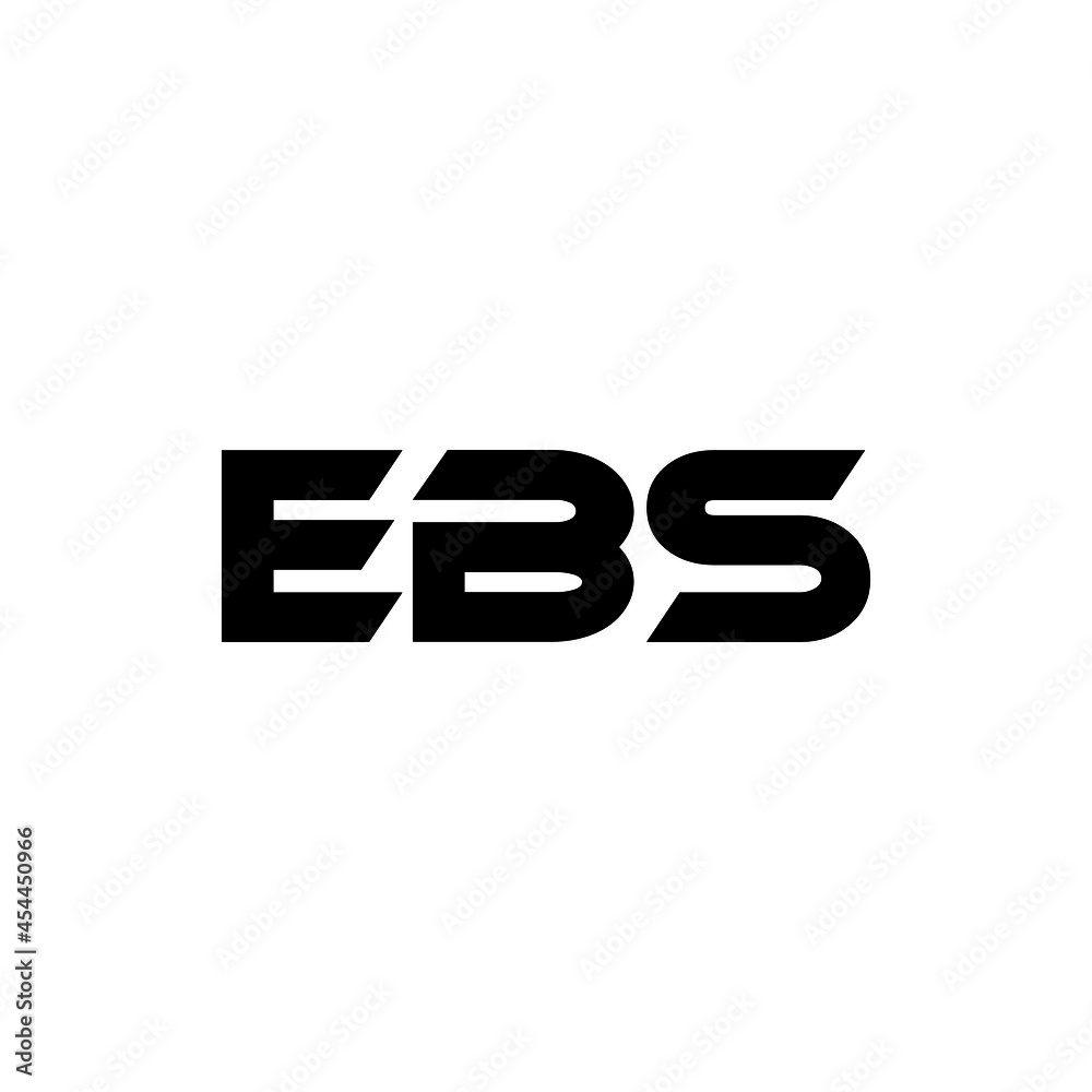 EBS letter logo design with white background in illustrator, vector ...
