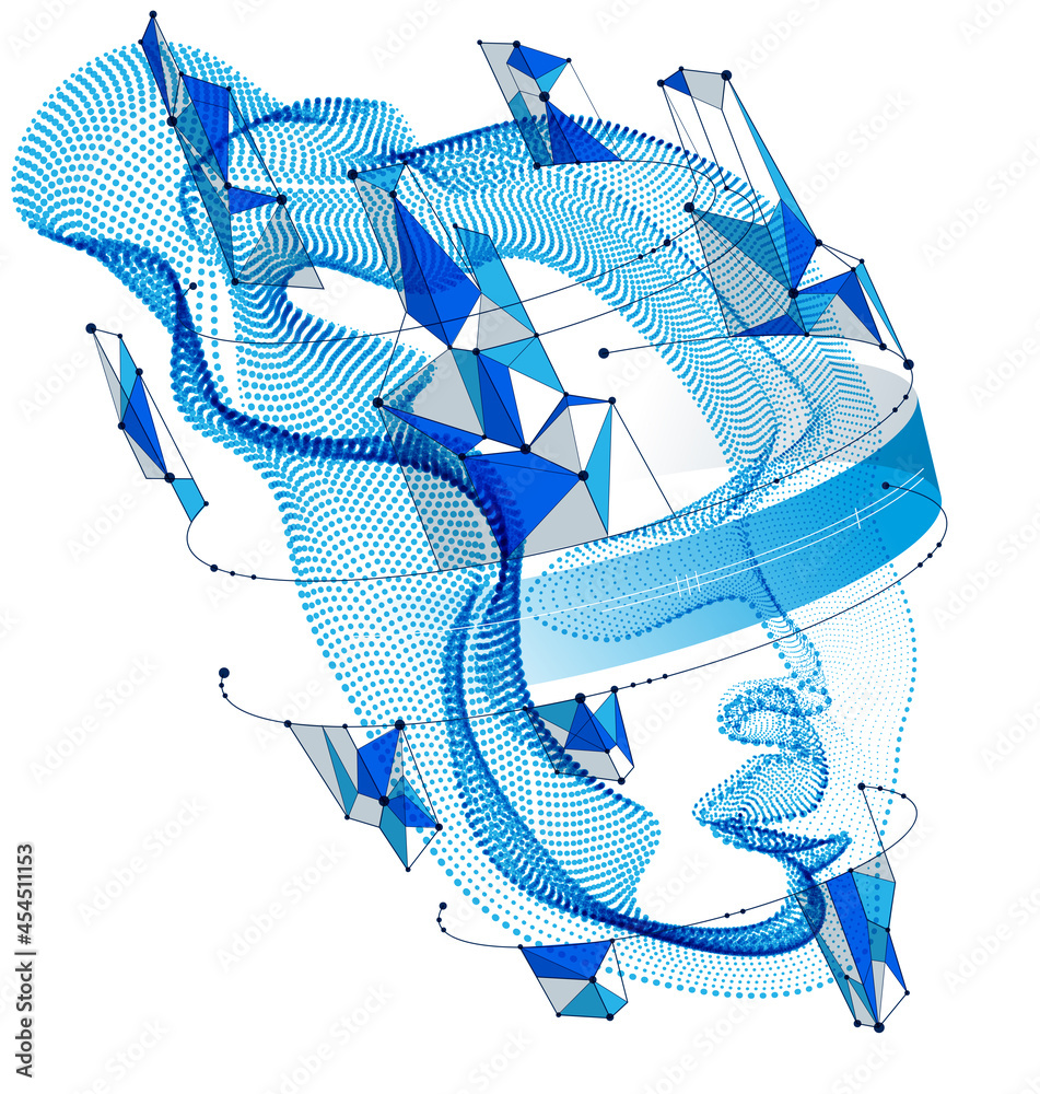 Futuristic idea of digital software soul of machine, spirit of ...