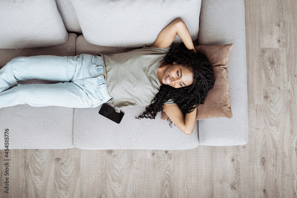 Woman Relaxing At Home