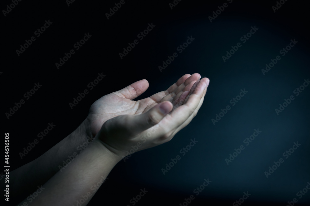 Symbol by hand. supplication and faith, intercession, encouragement ...