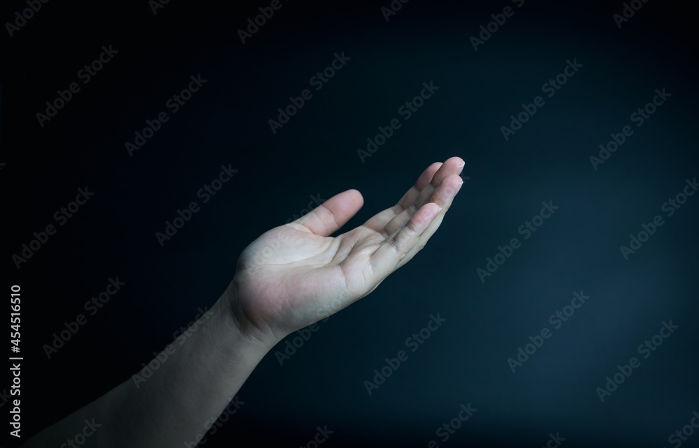 Symbol by hand. supplication and faith, intercession, encouragement ...