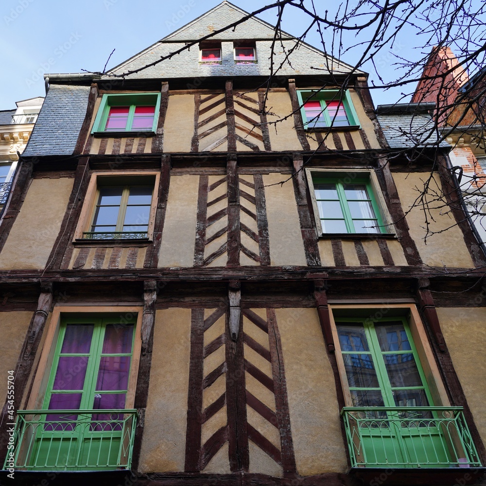 Colorful medieval Normandy-style buildings are still standing after ...