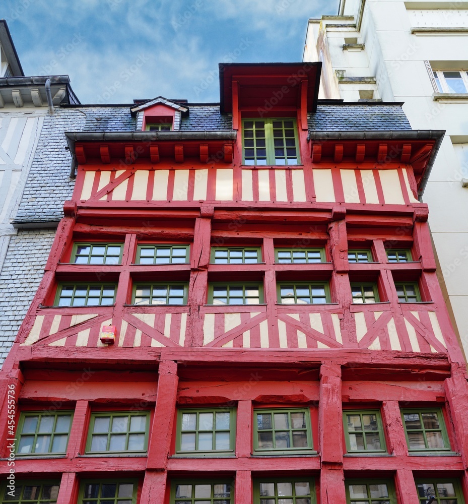 Colorful medieval Normandy-style buildings are still standing after ...