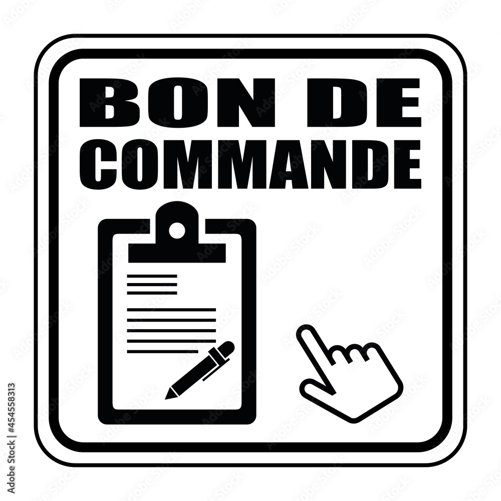 Logo bon de commande. Stock Vector | Adobe Stock