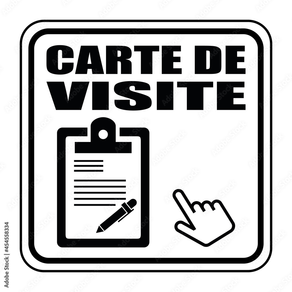 Logo carte de visite. Stock Vector | Adobe Stock