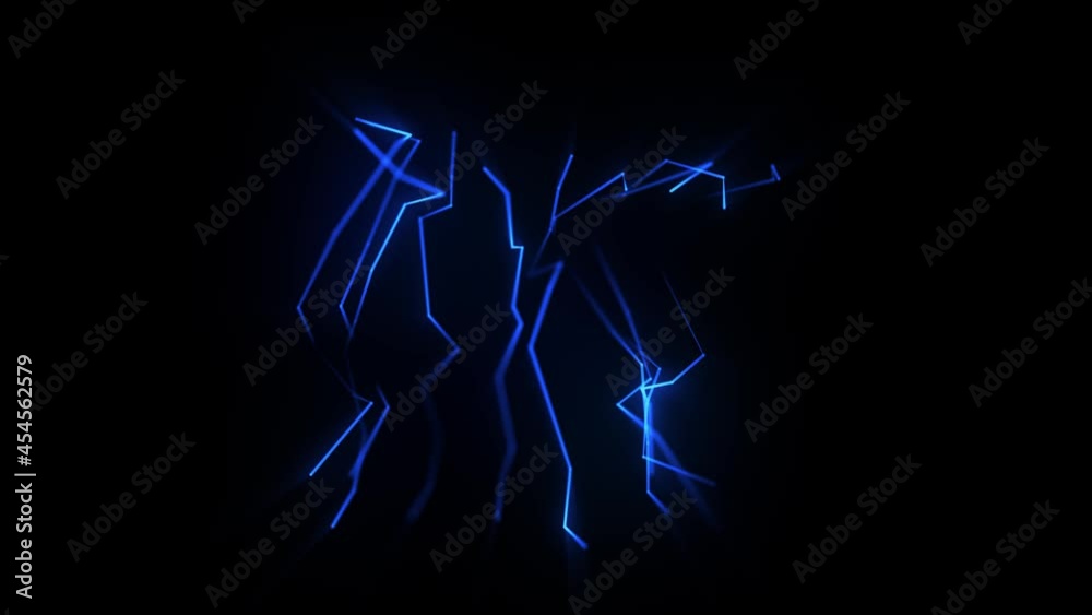 Abstract Plexus Lines Strings Flowing Seamless Loop/ 4k animation of an abstract technology ...