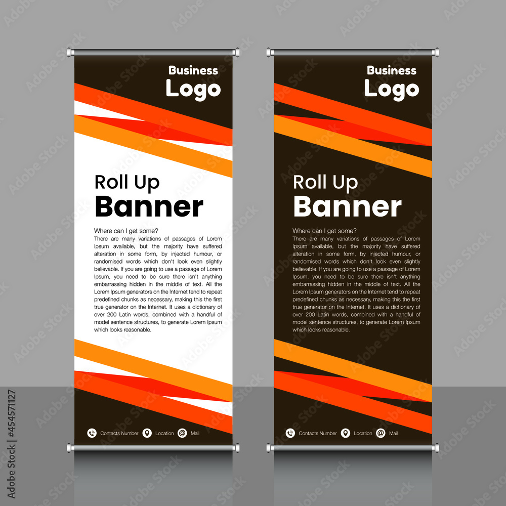 roll up banner, brochure, flyer, banner design, industrial, company ...