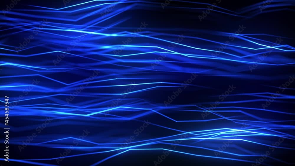 Abstract Plexus Lines Strings Flowing Seamless Loop/ 4k animation of an abstract technology ...