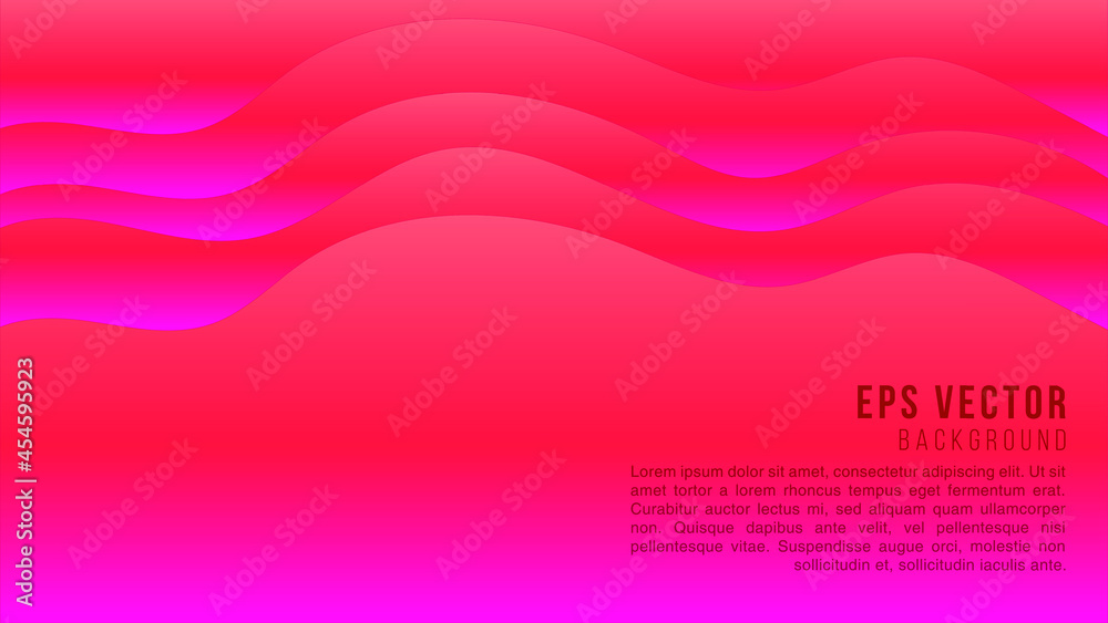 Red papercut abstract shape text background with gradient light. can ...