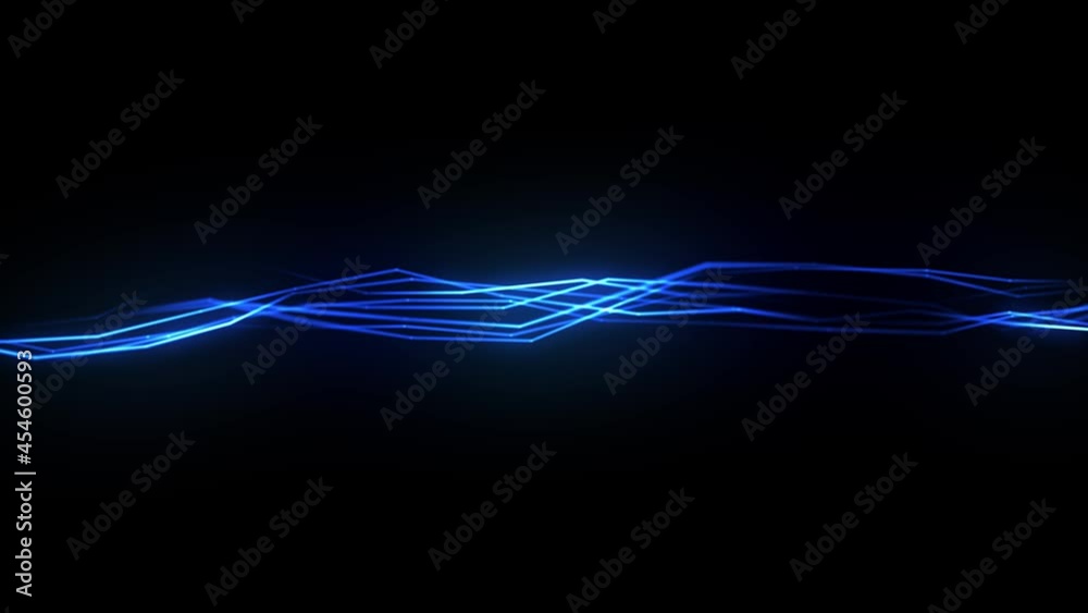 Abstract Plexus Lines Strings Flowing Seamless Loop/ 4k animation of an abstract technology ...