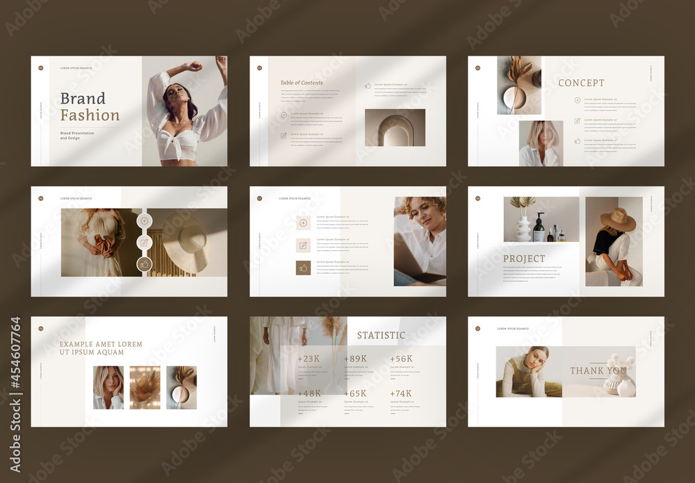 Brand Fashion Presentation Layout Stock Template | Adobe Stock