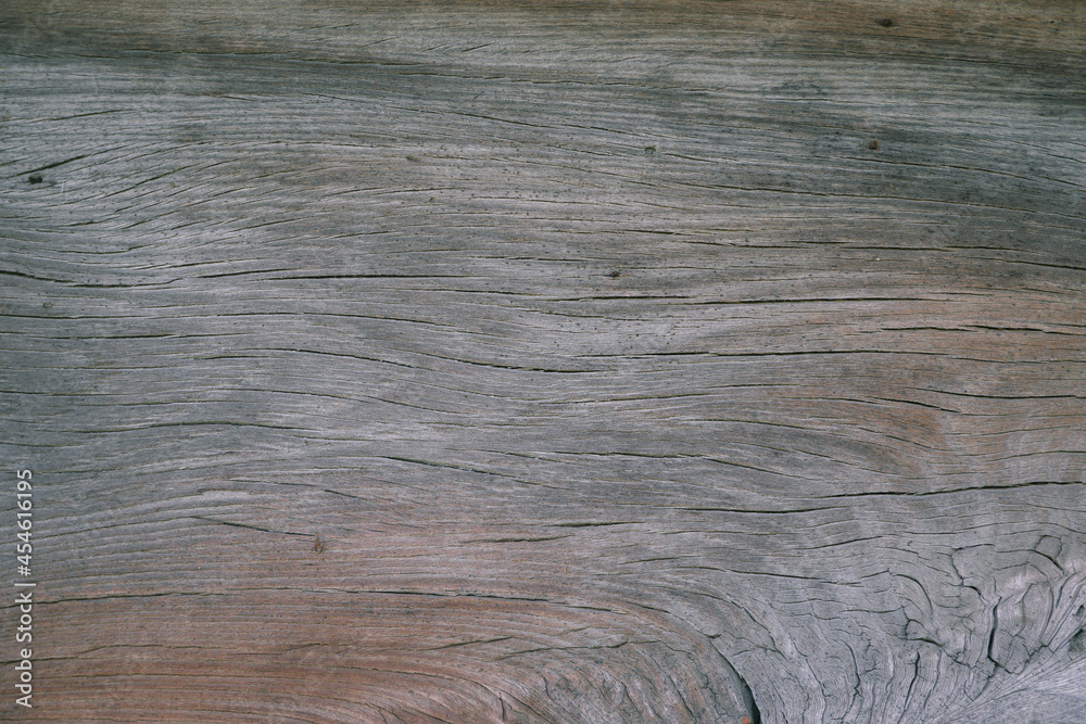 The surface of an old weathered wooden oak slab. Aged wood texture. Oak ...