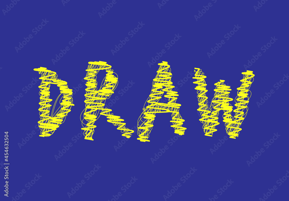 Scribble Text Effect Stock Template | Adobe Stock