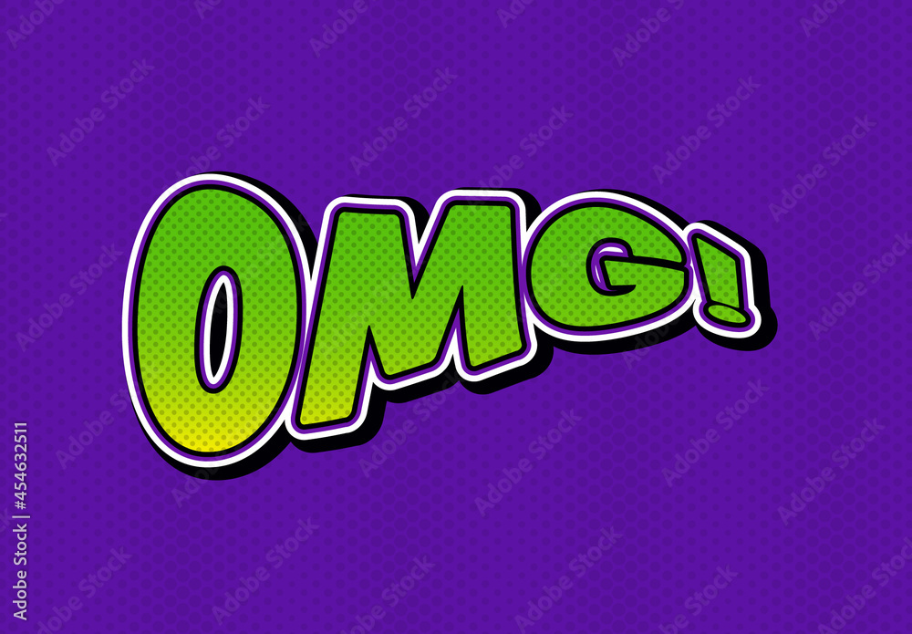 Comic Style Text Effect Stock Template | Adobe Stock