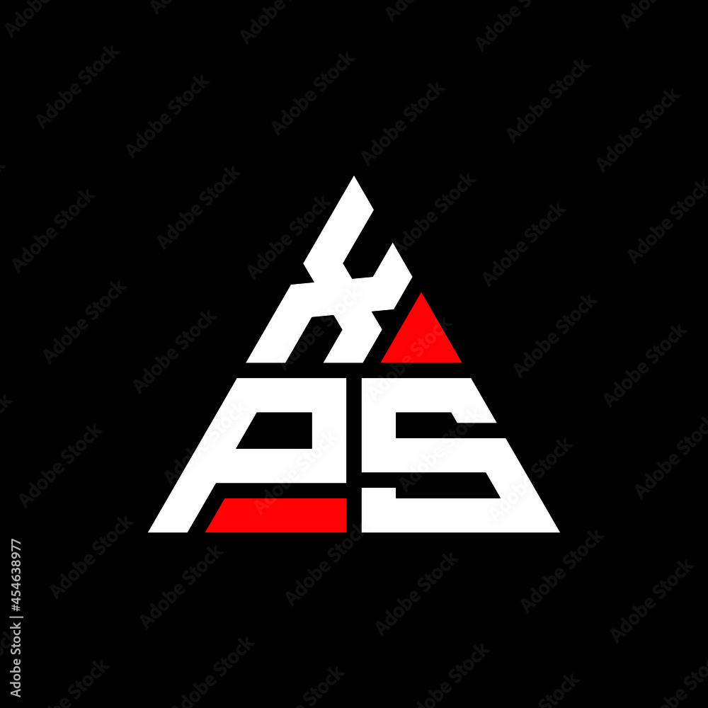 XPS triangle letter logo design with triangle shape. XPS triangle logo ...