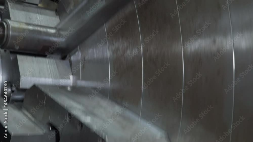 Turbine Manufacturing Plant. The Metal Part of turbine Connected to the ...