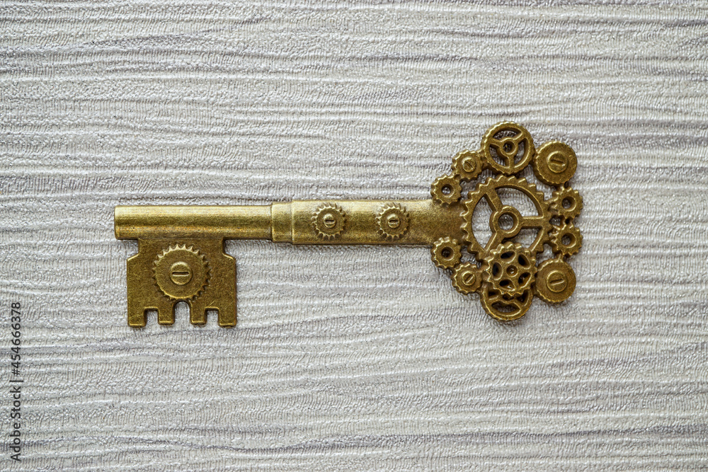 Bronze keys handmade ornamental keys shapes for clocks and treasure ...